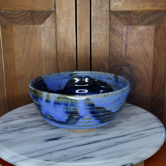 Accents | Handcrafted Blue Pottery Bowl | Poshmark